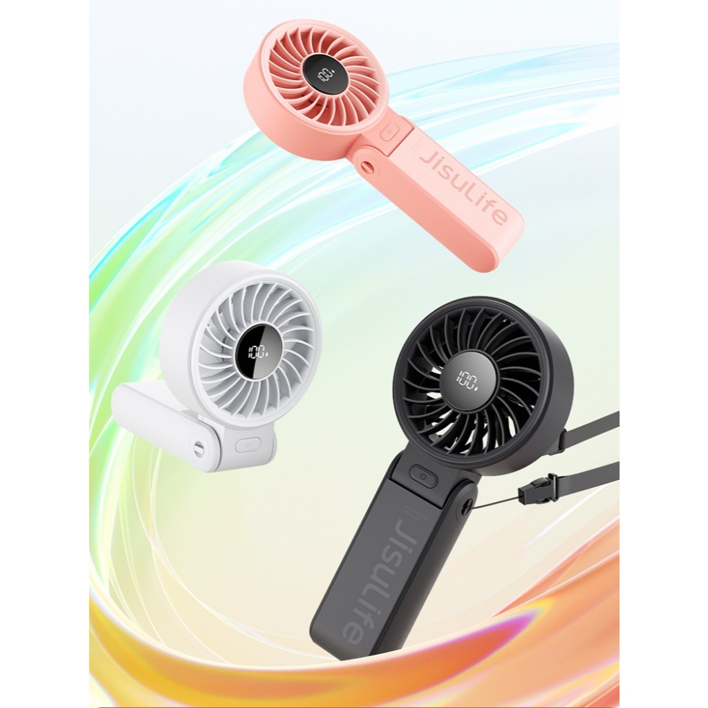 JISULIFE Portable Handheld Fan Life 7-50 Mini Strong Fan ( 5000mAh ...
