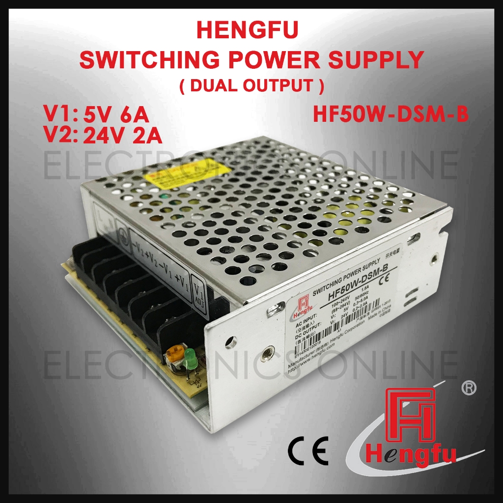 HF50W-DSM-B Dual output power supply HENGFU Switching Power Supply DC5V ...