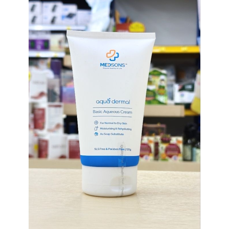 MEDSONS AQUA DERMAL BASIC AQUEOUS CREAM 120G | Shopee Singapore