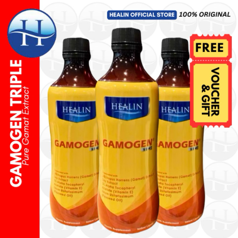 HEALIN Gamogen Suplimen Kesihatan Berasaskan Gamat 500ml X 3 Bottles ...