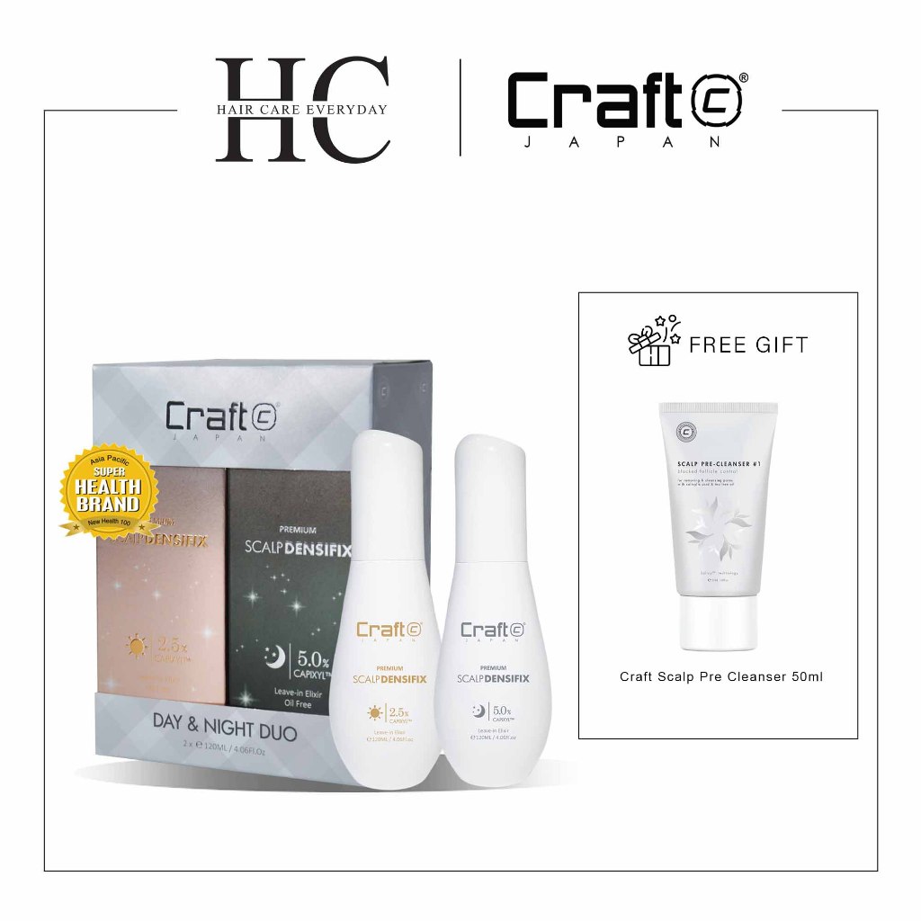 CRAFT PREMIUM SCALP DENSIFIX HAIR TONIC ( Day & Night Duo Set ...