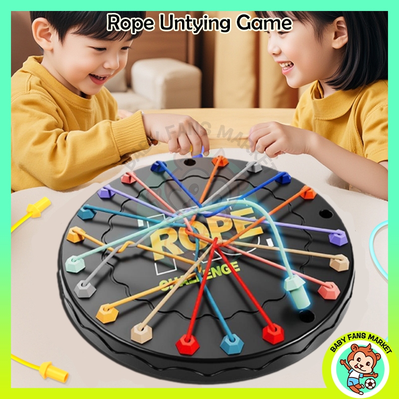 Rope Knots Challenge Board Game for Kids Parent Child Interactive Table ...