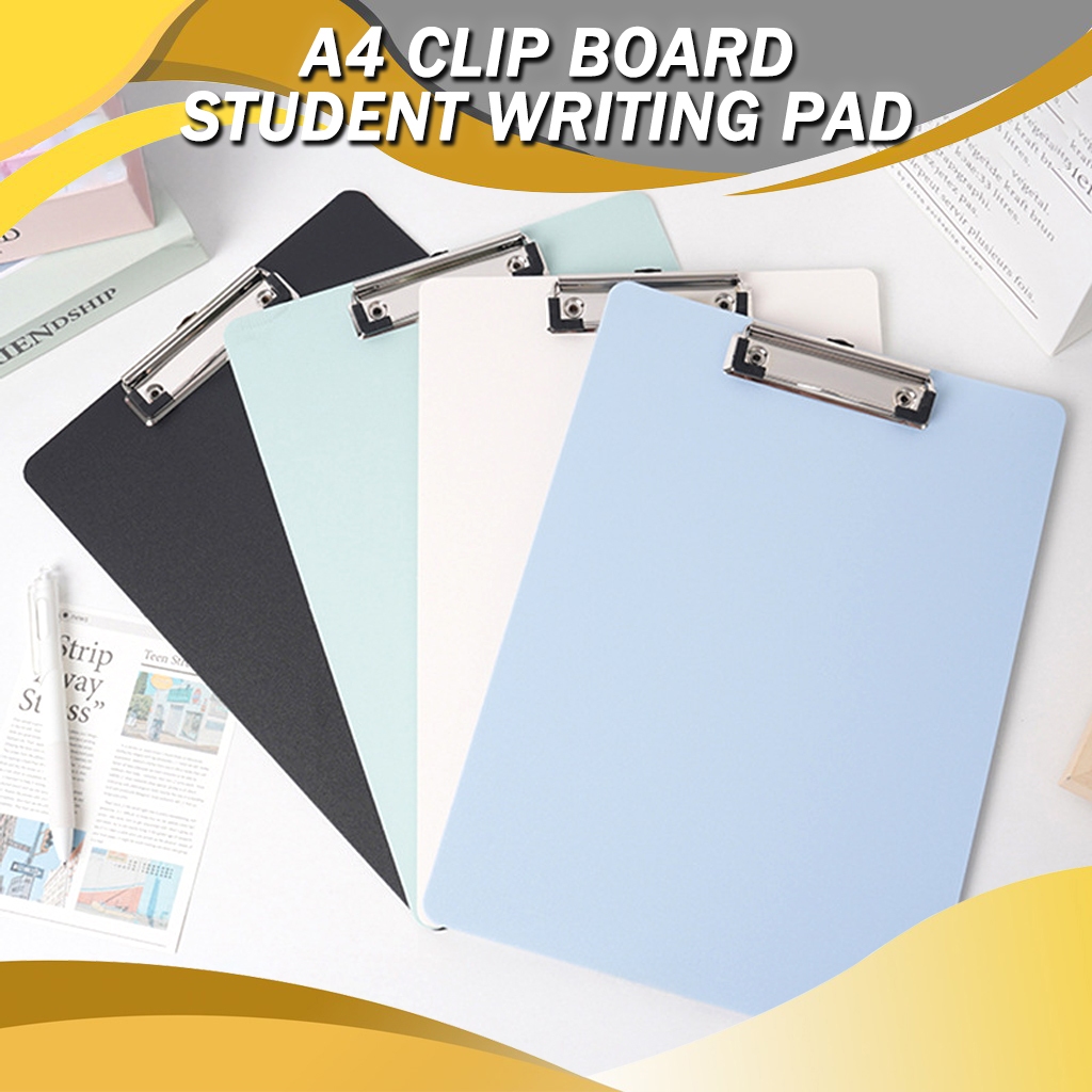 A4 Clip Board Student Writing Pad Hard Board Clip Pad Folder Office ...
