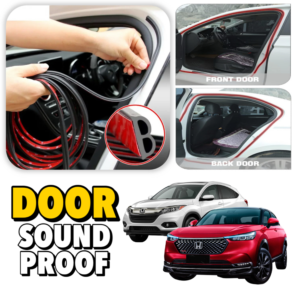 Honda HRV Car Door Sound Proof Insulation Silence Rubber Seal Guard ...