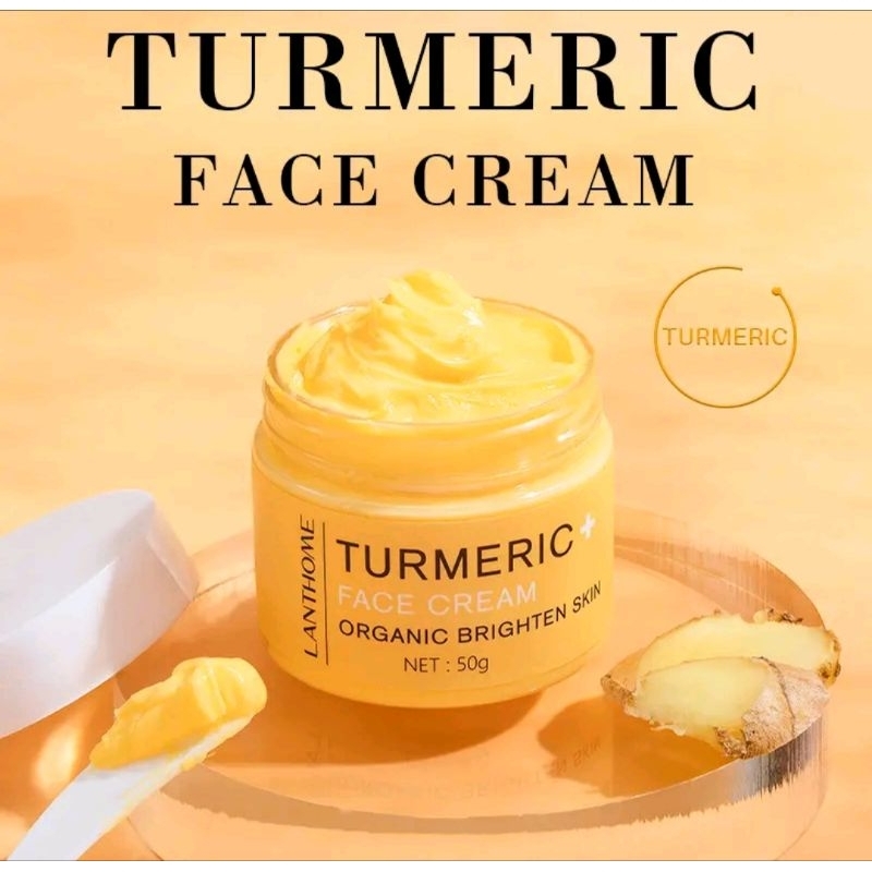 LANTHOME Turmeric Cream for Face Turmeric Moisturizing & Skin Repairing ...