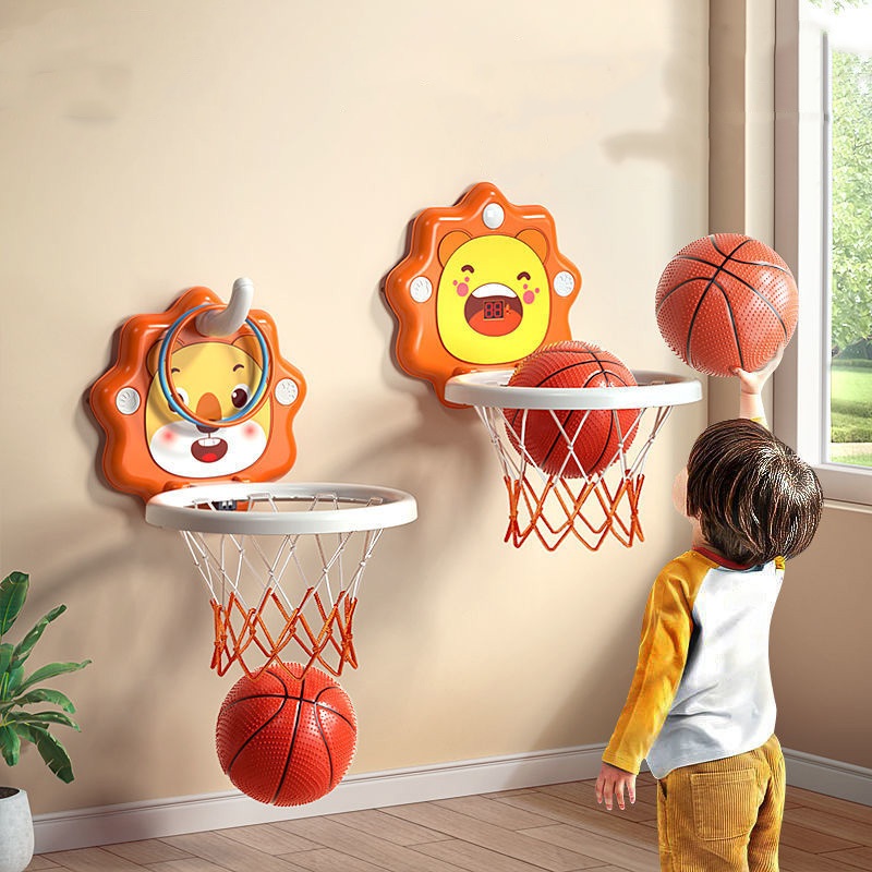 Kids Basketball Hoop Toys with Sound and Counter Indoor Hanging ...