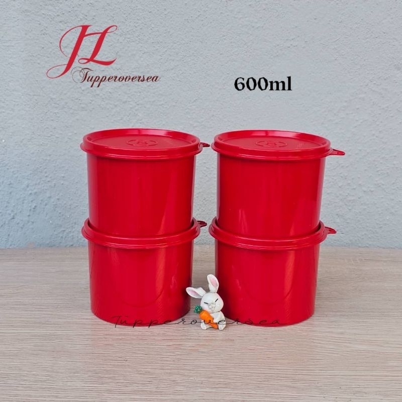 Tupperware Compact High Bowl 600ml (2 PCS / 4 PCS) - Red | Shopee Singapore