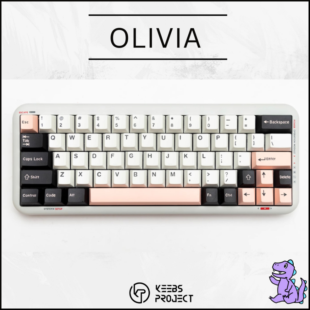 GMK Olivia Keycaps | 173pcs | Cherry Profile | PBT | Fits All Layouts ...