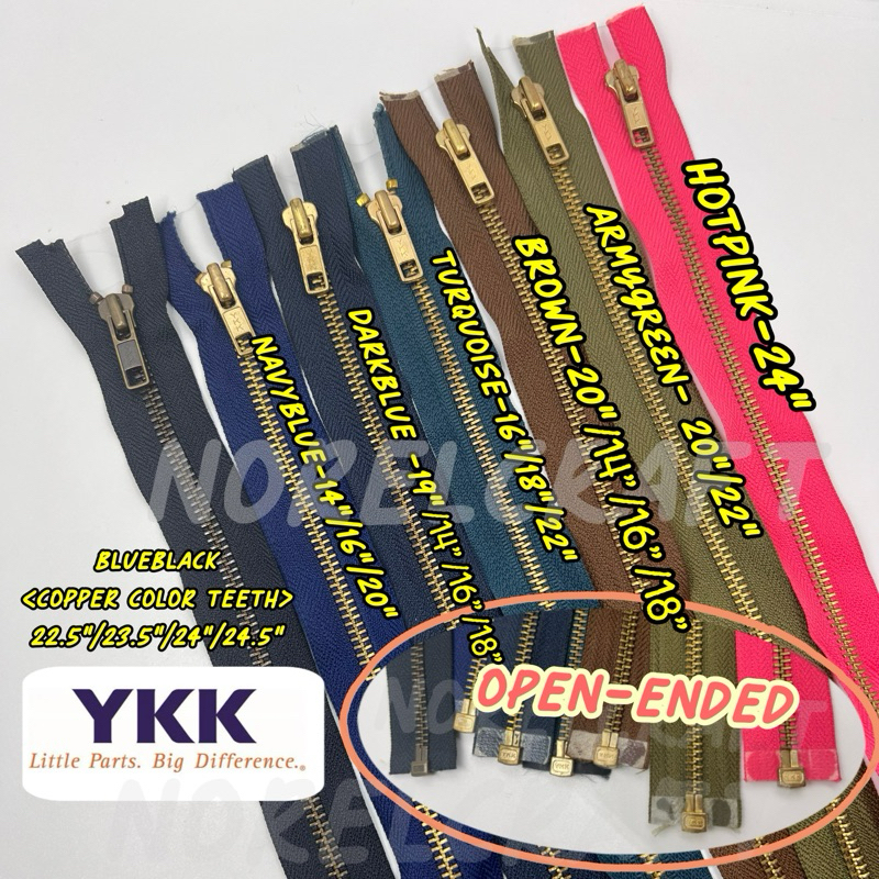 [1PC] YKK BESI JACKET ZIP/ METAL JACKET ZIP/OPEN-END ZIP/ZIP BESI ...