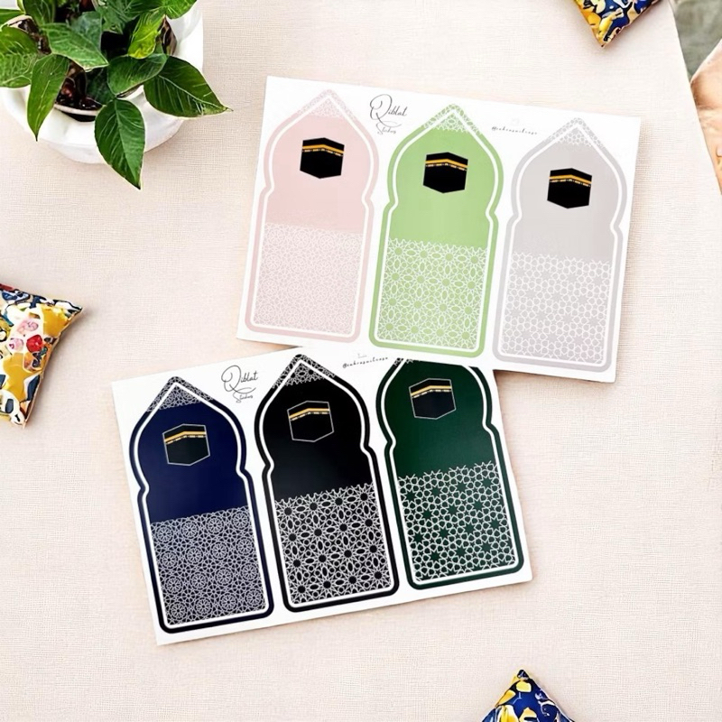 Set of 3 qibla qibla stickers, pointer, direction marker, prayer qibla ...
