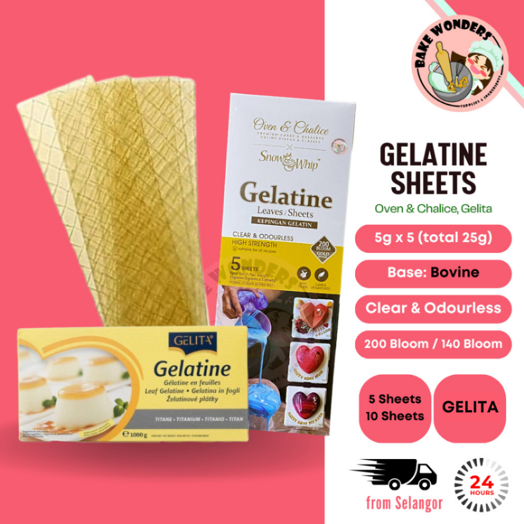 Gelita Gelatine Sheet /Oven & Chalice Sheet/Leaves/Gelatine/Gelatine ...