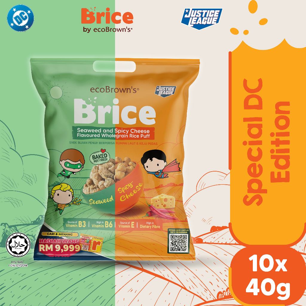 Big Snack Pack – ecoBrown’s Brice Wholegrain Rice Puff Special DC Edition | Shopee Singapore