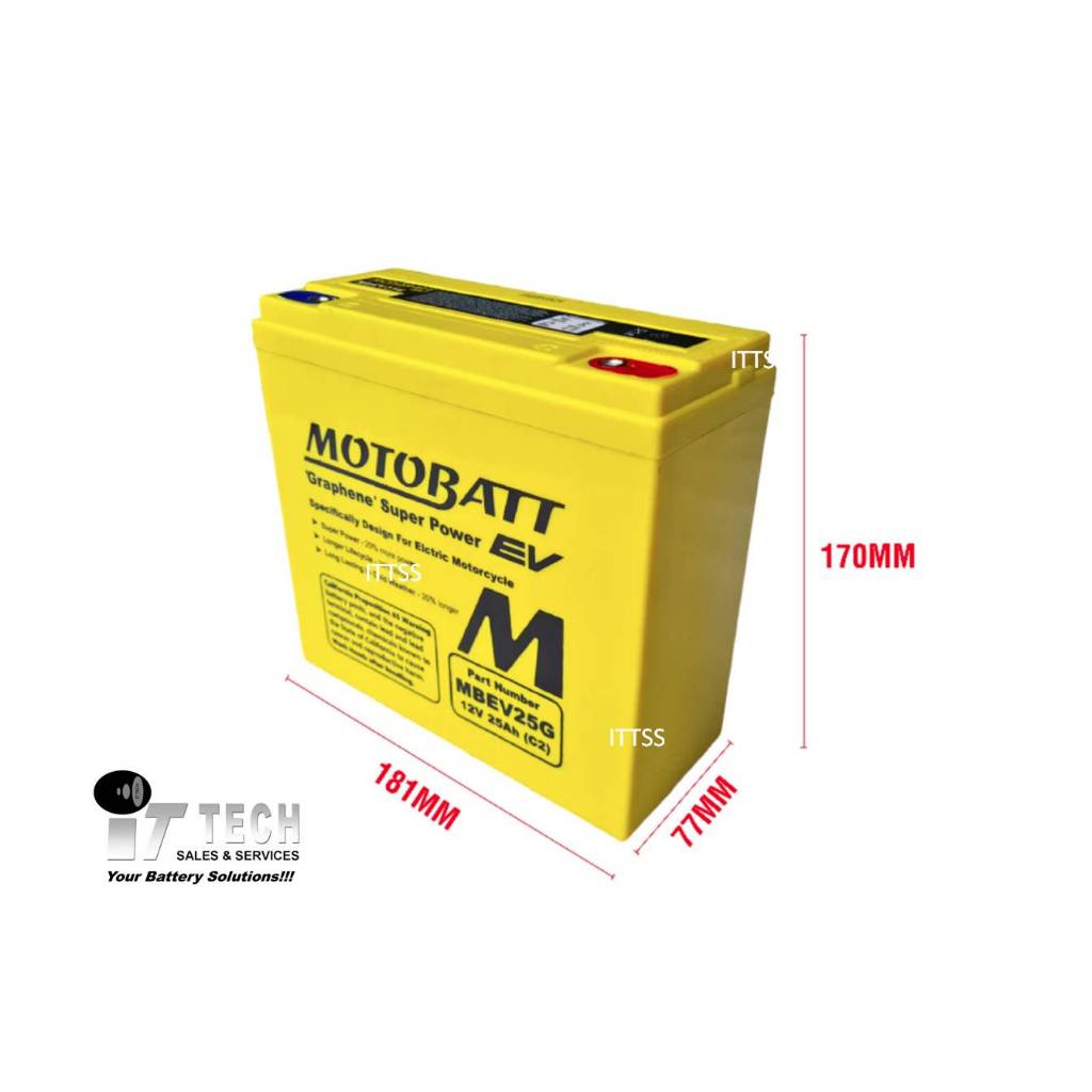 SEO 12V 25Ah EV Bike Battery AGM Deep Cycle Rechargeable SLA for ...