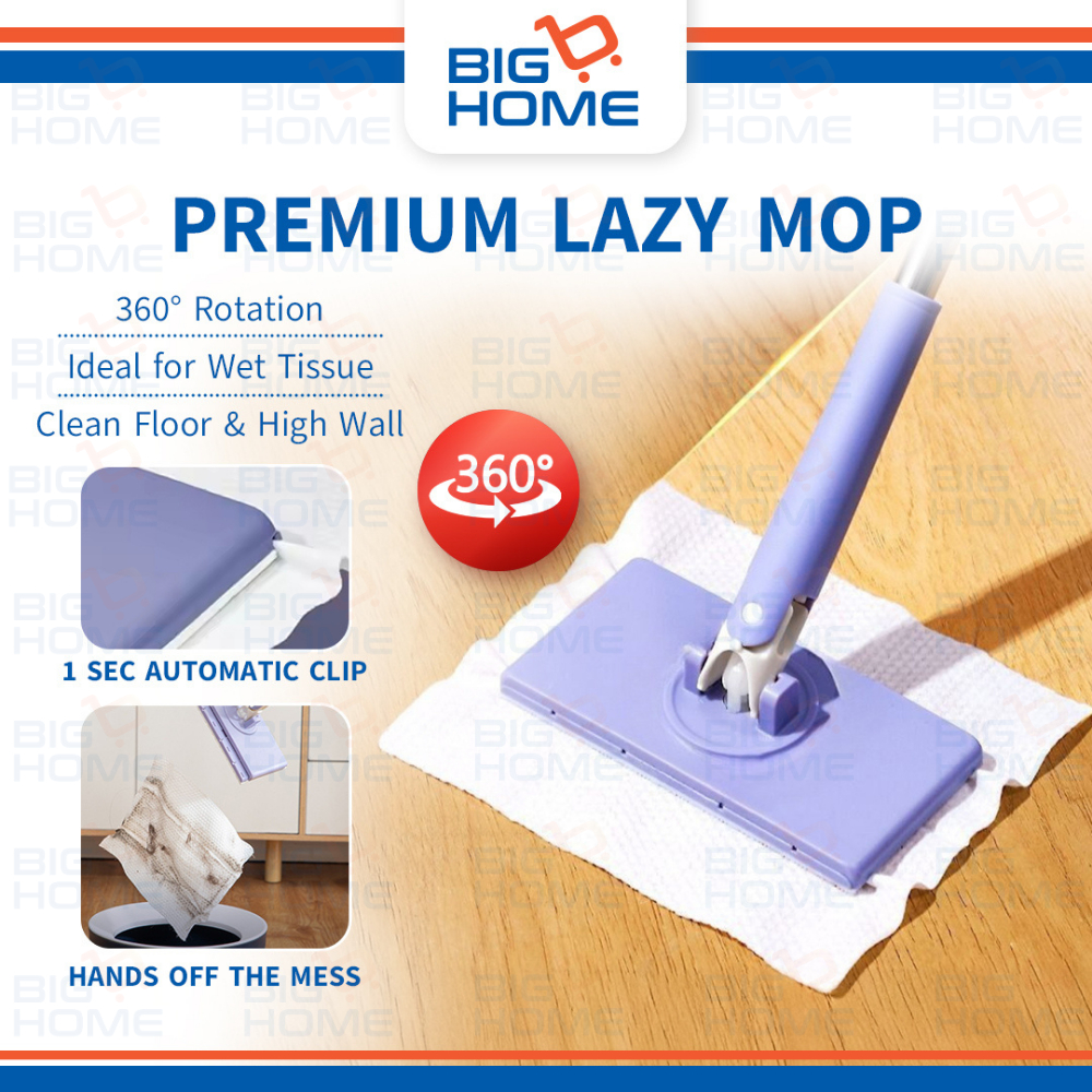 Mini Mop Klip Tisu Pakai Buang Wet Tissue Mop Flat Mop Tisu Mop Lantai ...