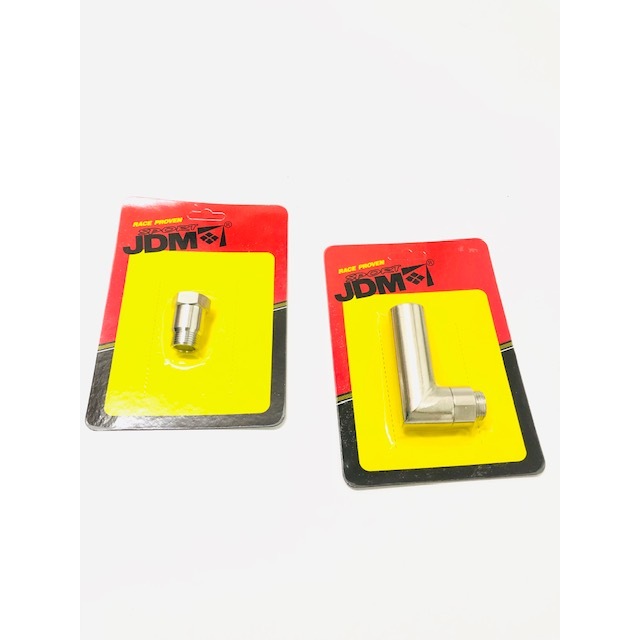 JDM stainless steel Oxygen O2 sensor spacer extender L shape M18x1.5mm ...