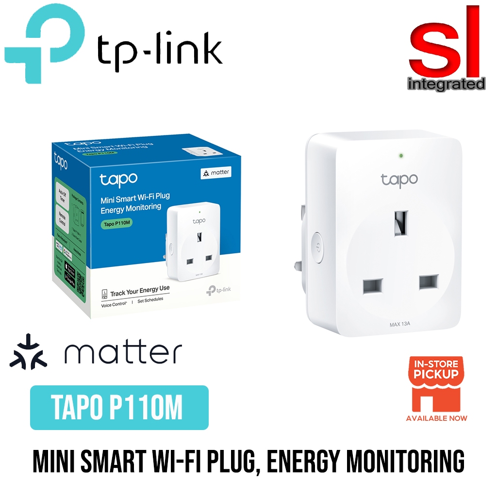 TP-LINK Tapo P110M Mini Smart Wi-Fi Plug, Energy Monitoring | Shopee ...