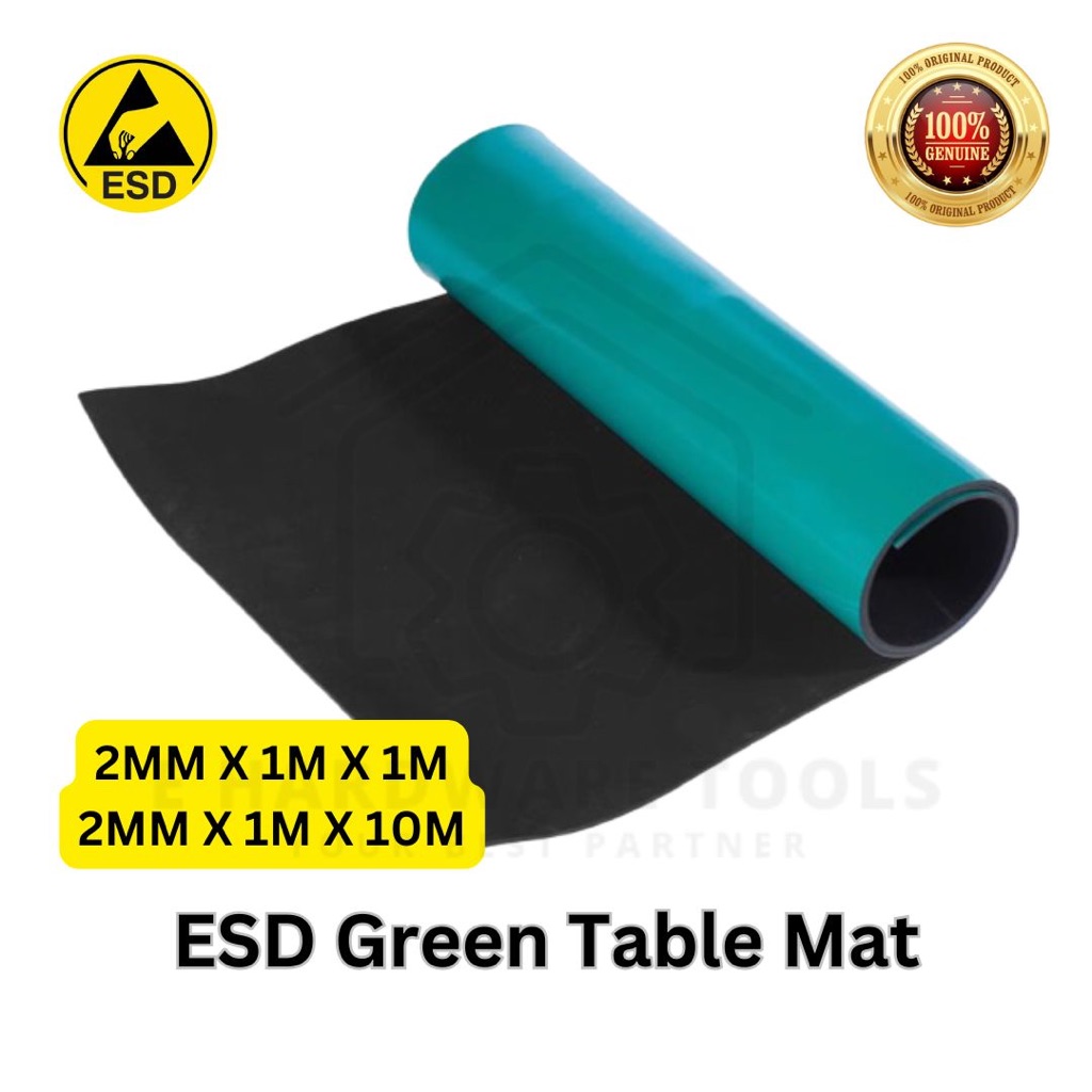 2MM ESD Anti Static Cleanroom Green Table Mat Semiconductor Factory ...