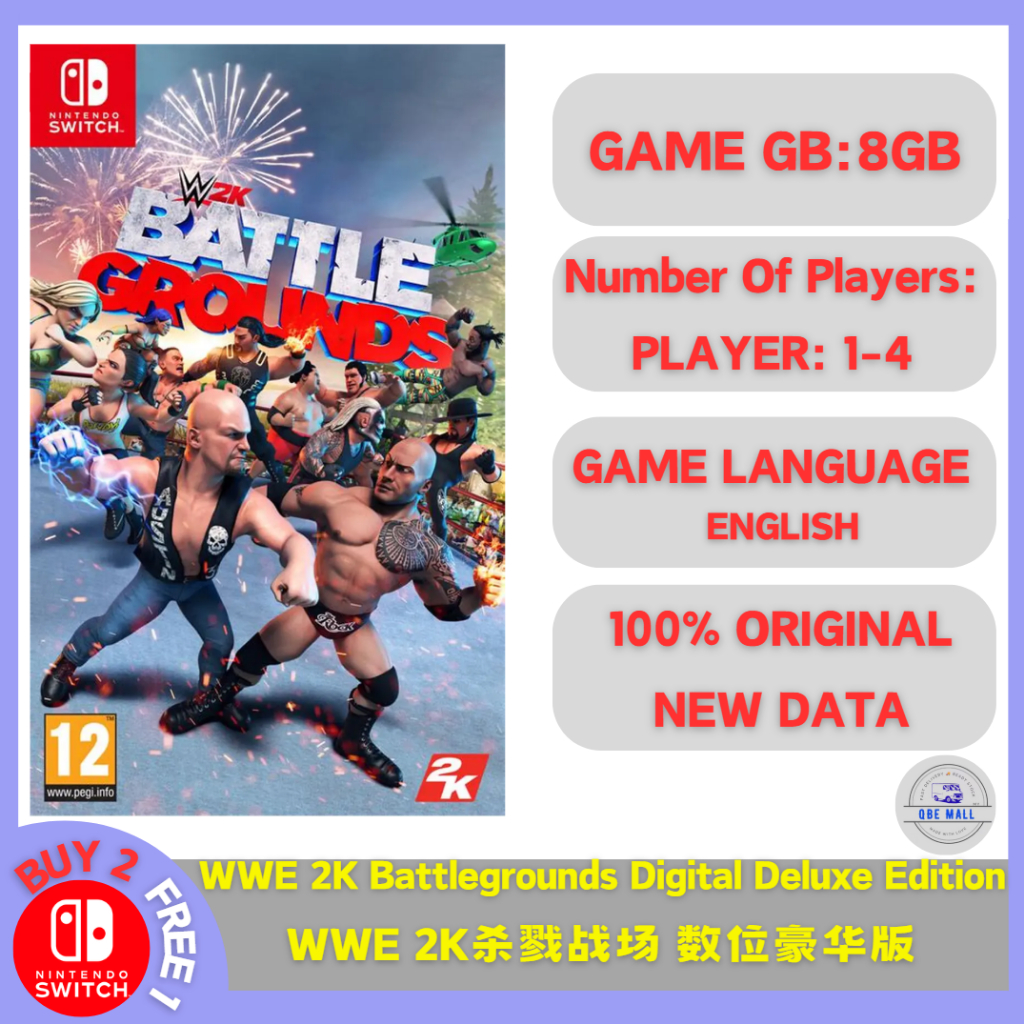 WWE 2K Battlegrounds Digital Deluxe Edition WWE 2K杀戮战场 数位豪华版 (Nintendo ...
