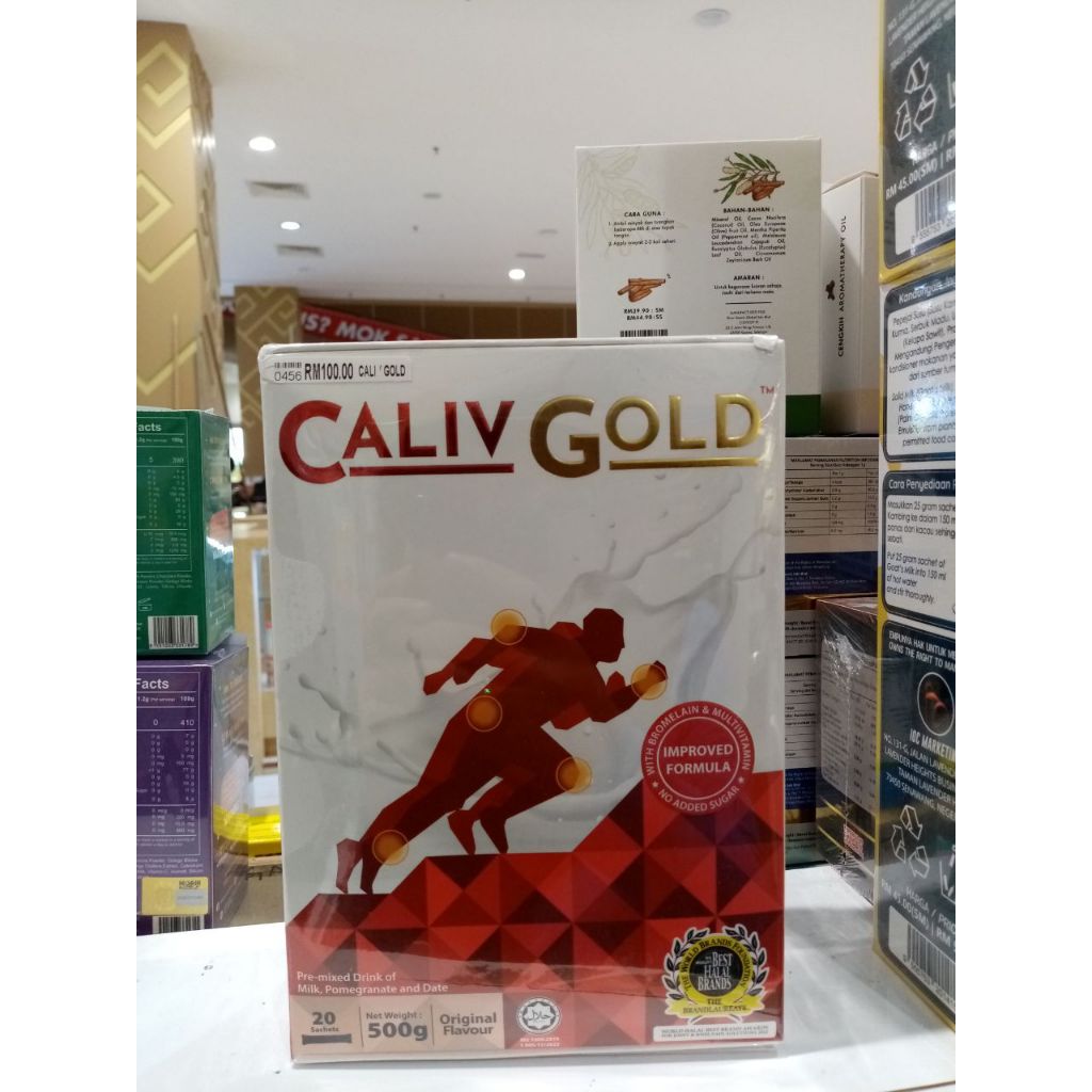 CALIV GOLD PRE-MIXED DRINKS OF MILK, POMEGRANATE AND DATE (20 SACHET ...