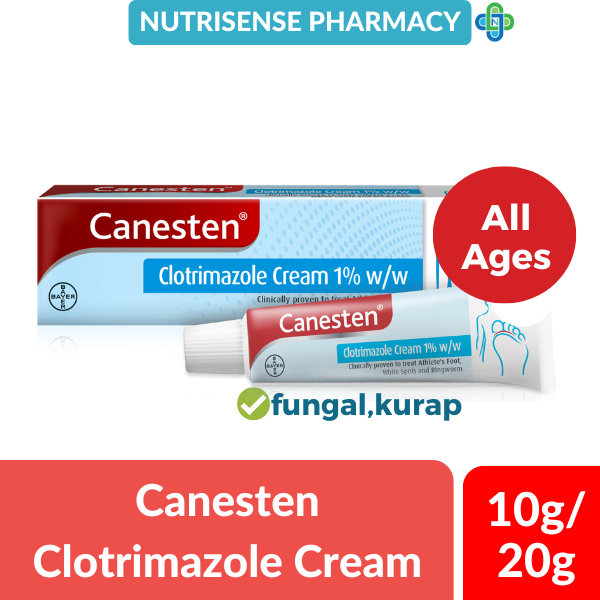 Canesten Clotrimazole Cream Kurap Antifungal (10g)/20g | Shopee Singapore
