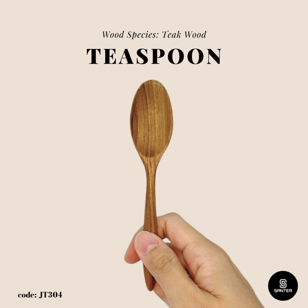 JT304. Teak Wood Teaspoon / Tiny Wooden Spoon / Coffee Spoon ...