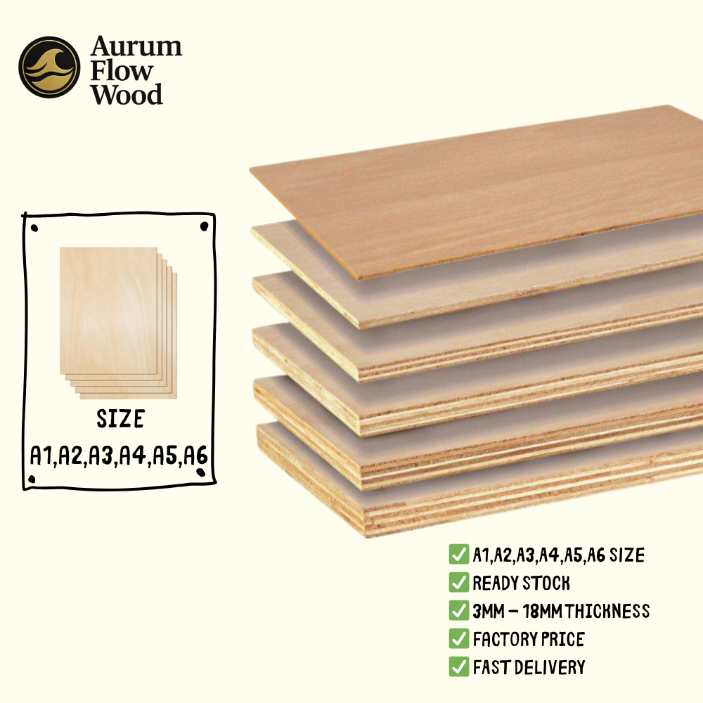 Custom Cut Plywood Board A1–A6 Size | Smooth Surface | | For Laser ...