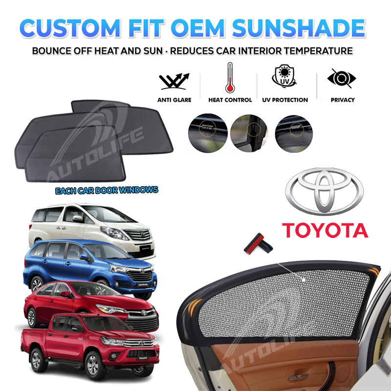 Custom Fit OEM Sunshades/ Sun shades for Toyota ALPHARD VELLFIRE ALTIS ...