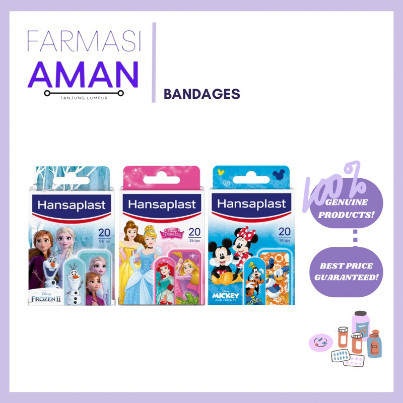 Hansaplast Disney Edition Plaster 20’s (Frozen / Princess / Mickey ...