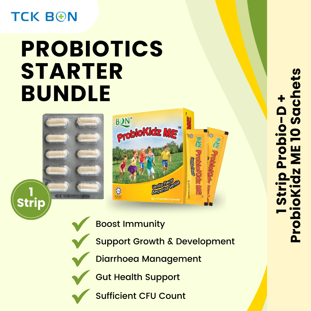 Probiotics Starter Bundle (1 box ProbioKidz ME 10 sachets + 1 strip ...