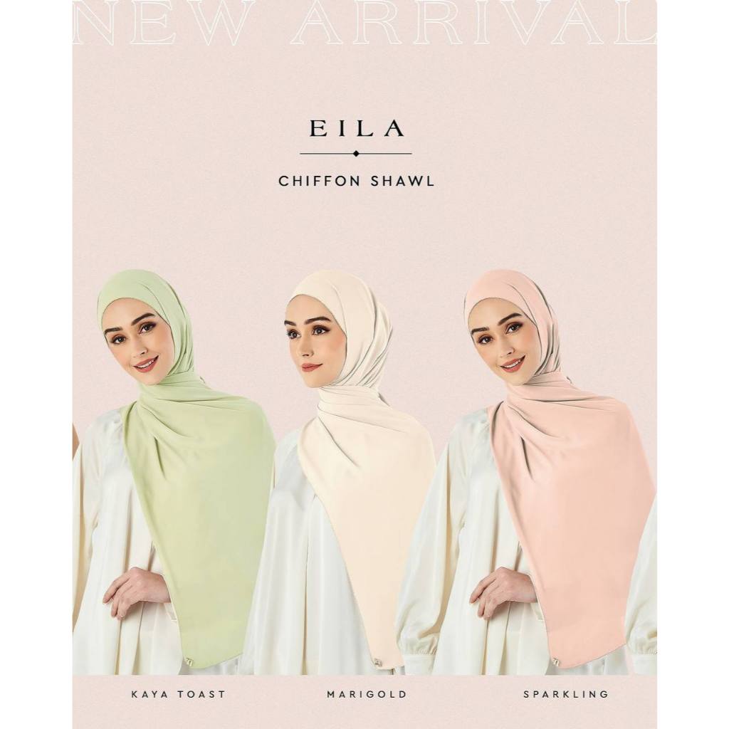 NAELOFAR- EILA CHIFFON SHAWL | Shopee Singapore