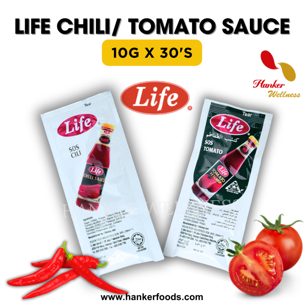 LIFE Chili & Tomato Sauce Sachets Sos Cili & Sos Tomato Paket Individu ...
