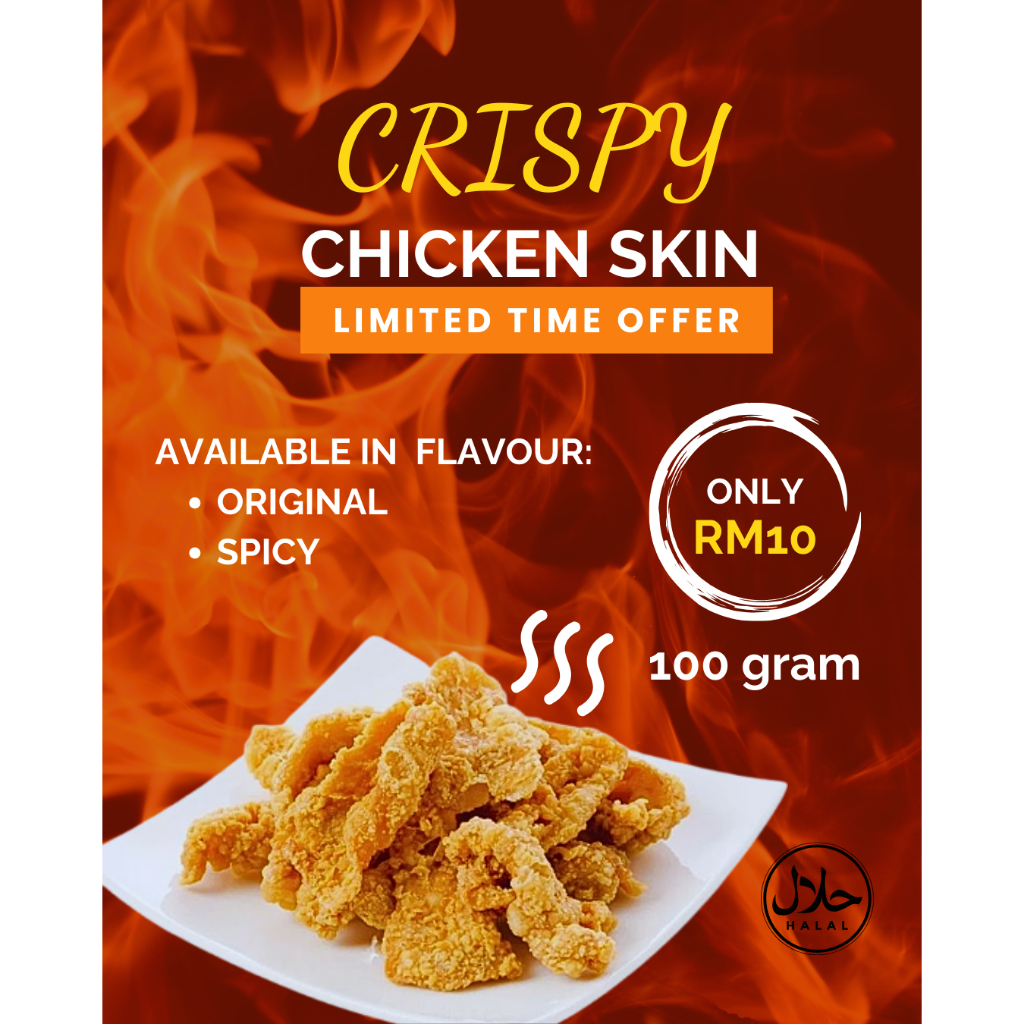 Crispy Chicken Skin 100gram | Shopee Singapore