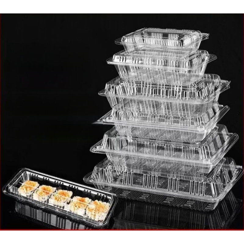 RORA - (50 Pcs) 7 SIZE - Plastic Food Containers | Layered Cake ...