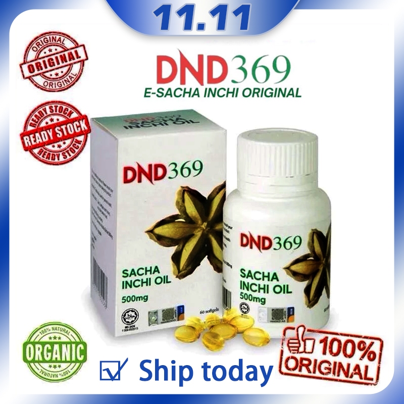 DND 369 SACHA INCHI OIL 60softgel/capsule | Shopee Singapore