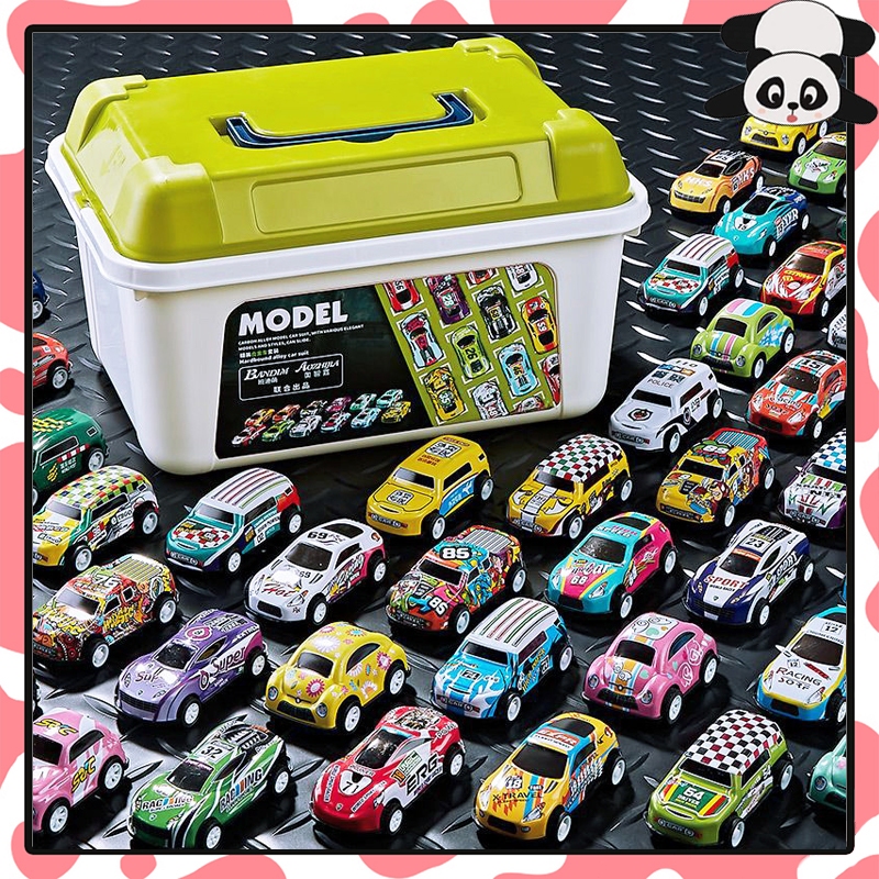 Mini Toy Car With Box Pull Back Car Toy Set Alloy Sports Car20/30/50Pcs ...