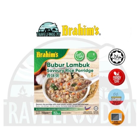 BRAHIMS Brahim Bubur Lambuk Rice porridge Travel Food Kentang | Shopee ...