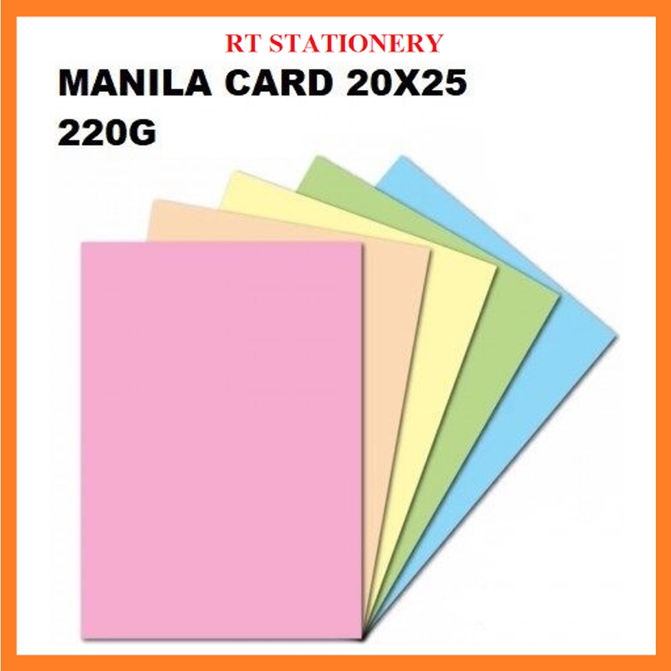 Manila Card 150/220gsm 20" x 25" (10pcs) | Shopee Singapore