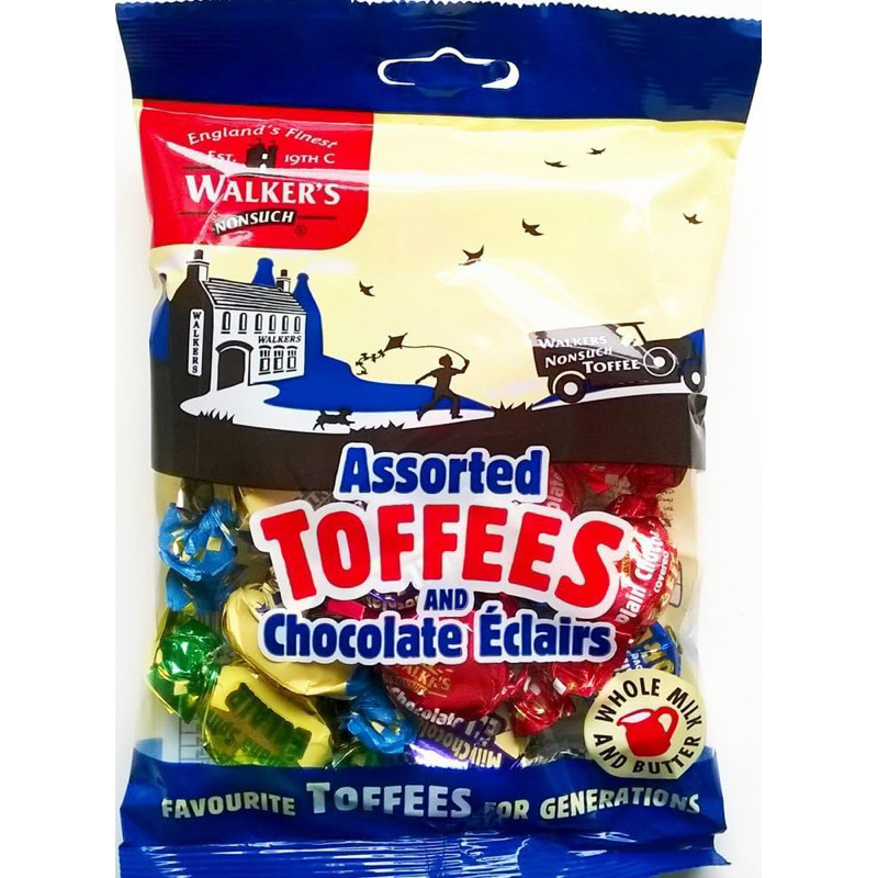 Walkers English Creamy Toffees (150g Bag)/Toffee Hammer Duo Pack ...