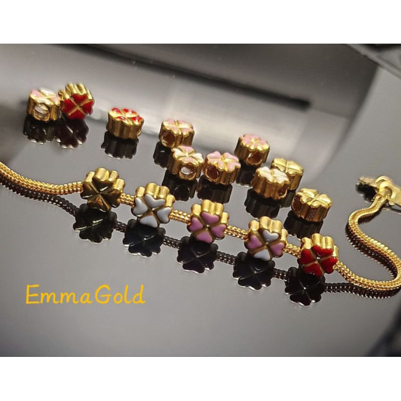 BEAD VAN CLEEF ENAMEL (EMAS TULEN 999) | Shopee Singapore
