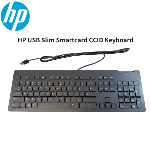 HP USB Slim Keyboard With Smartcard Reader TPC-C001K CCID Keyboard ...
