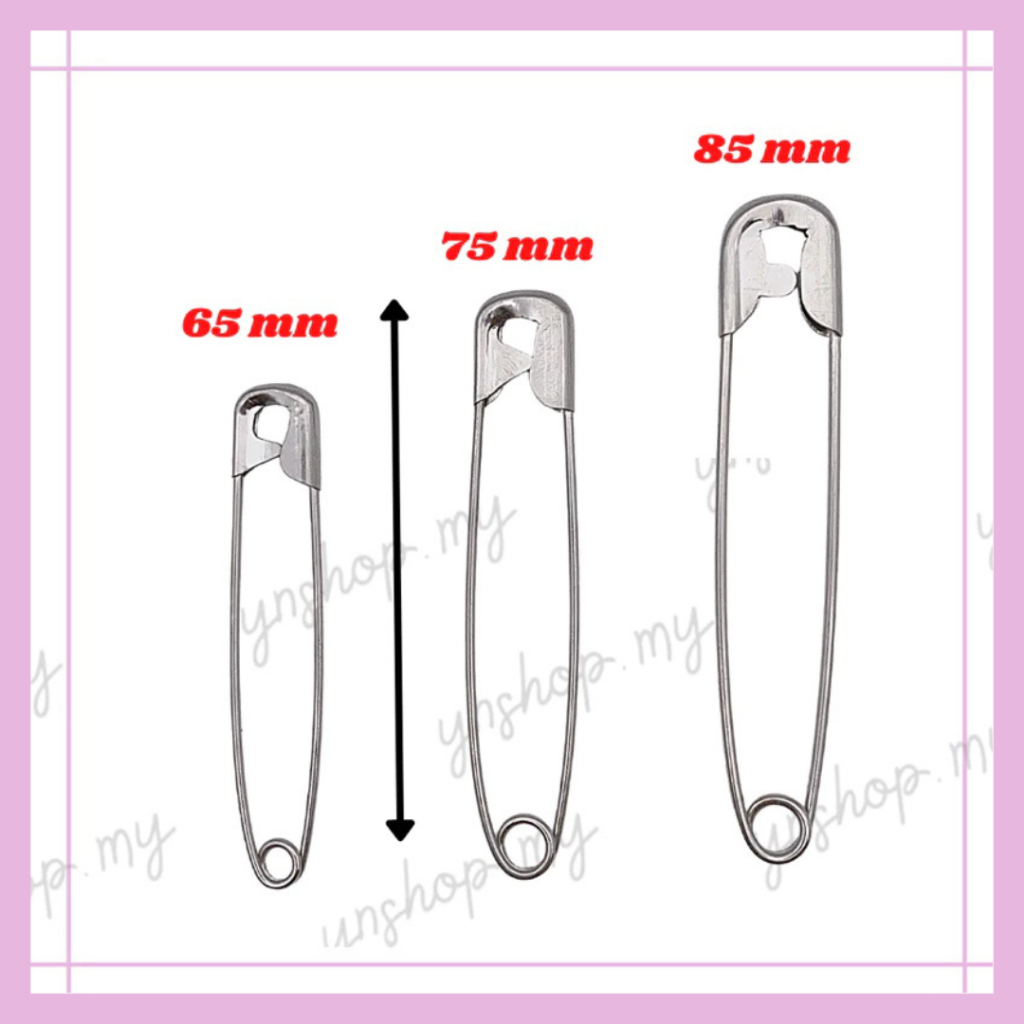[Besar 65mm 75mm 85mm ]Stainless Steel Safety Pin / Pin Kerongsang ...