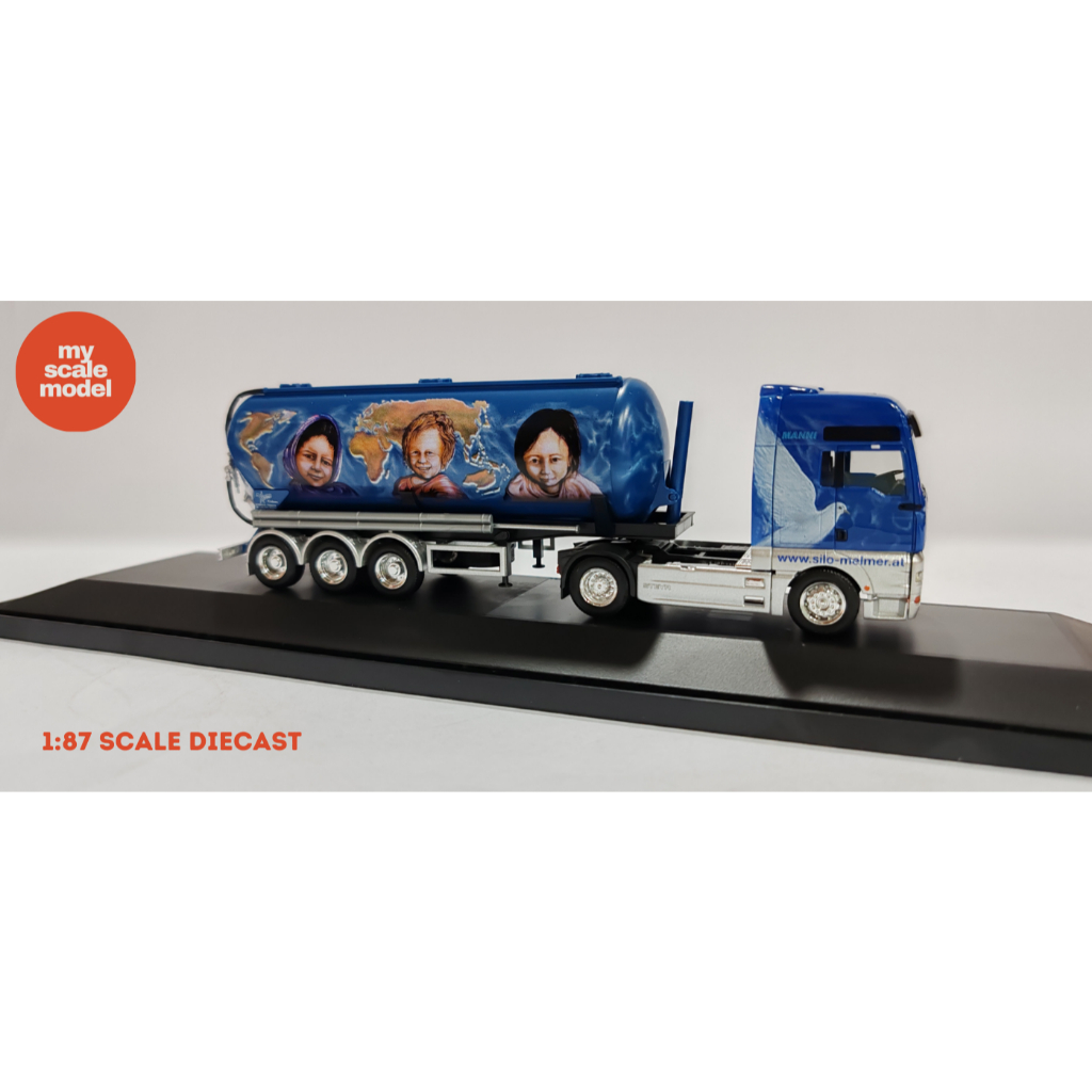 Herpa Steyr TGA XXL Silo semi trailer 42 m3 "Pitztal III" | 1:87 Scale ...