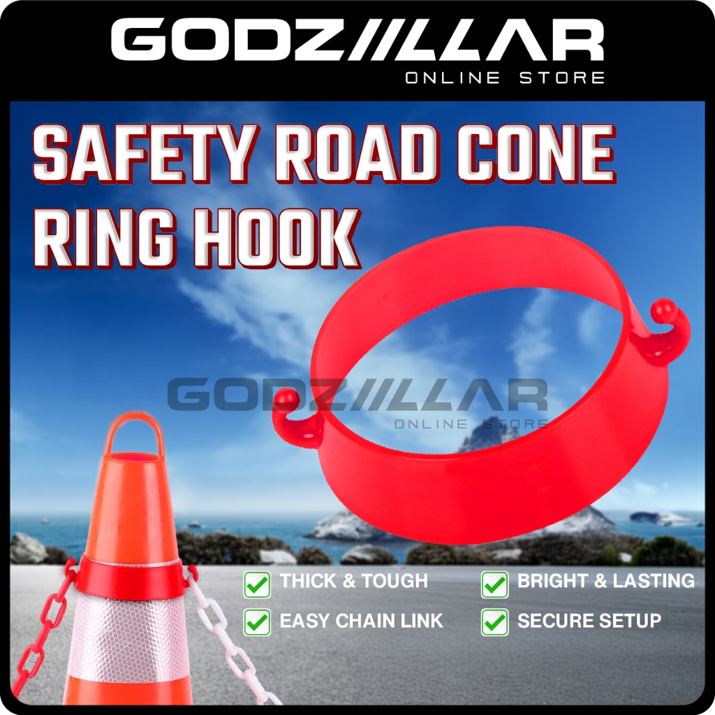 Traffic Safety Ring Cone With Hook Safety Road Cone Holder Hook Chain ...