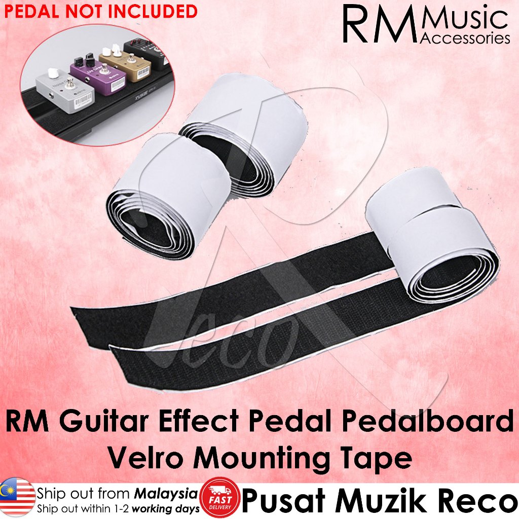 RM Self Adhesive Guitar Effect Pedals Pedalboard Velcro Mounting Tape 1Mx5cm | Shopee Singapore