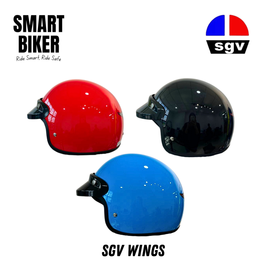 SGV Wings Half Helmet Motorcycle SIRIM Approved Helmet Steng/Topi ...