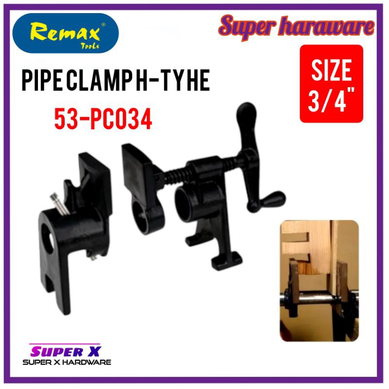 Heavy Duty REMAX 3/4" Pipe Clamp H-Type Heavy Duty 53-PC034 / Working ...