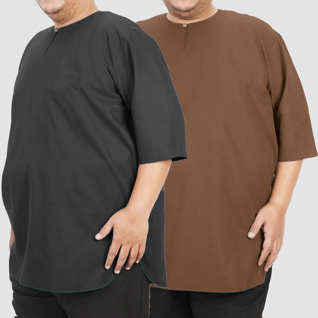 Lelaki Kurta Dewasa Plus Size Kurta ¾ Sleeves Big Size Men’s Top ...