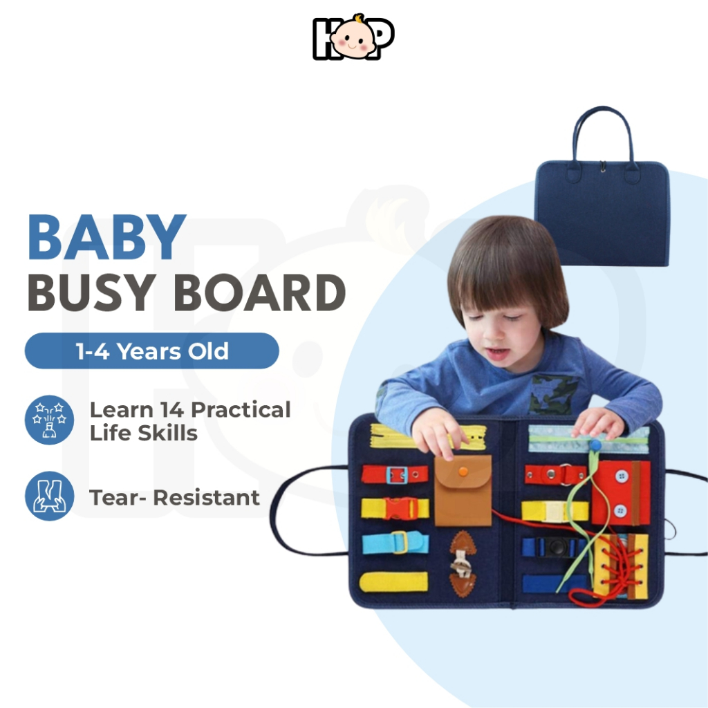 Baby Busy Board Educational Toys for Babies Busy Book Busy Board ...