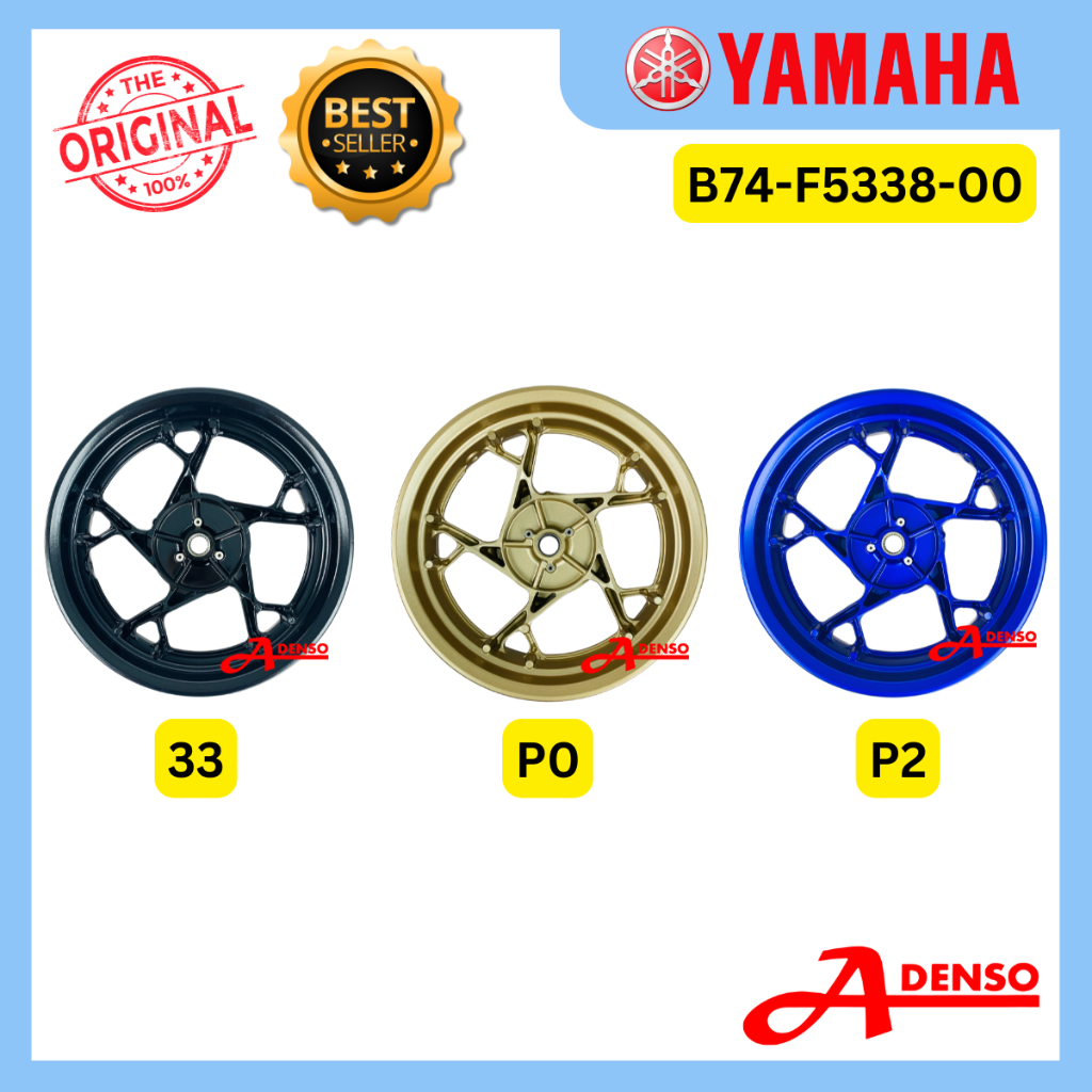 XMAX X MAX 250, 300 REAR CAST WHEEL SPORT RIM BELAKANG B74-F5338-00 ...
