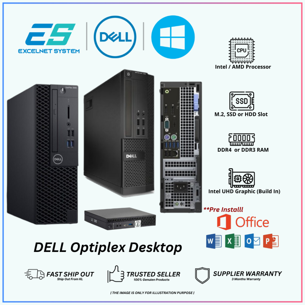 PC Dell Optiplex SFF / M.2, SSD or HDD / Windows / NEW Storage ...